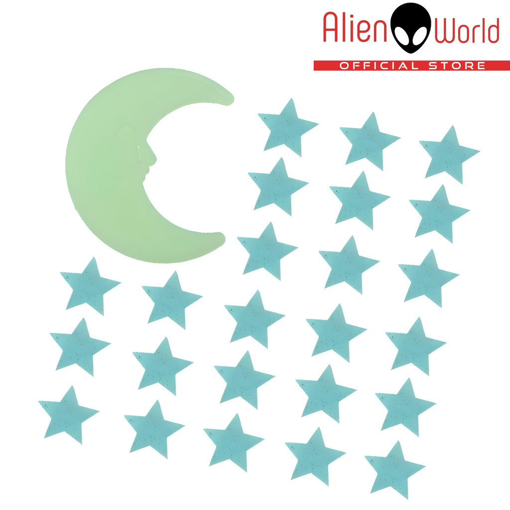101 Pcs 3D Glow in the Dark luminous Stars + Moon Glowing Stickers ...
