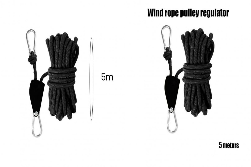Reinforced Metal Gear Wind Rope Pulley Adjuster Adjustable Reflective ...