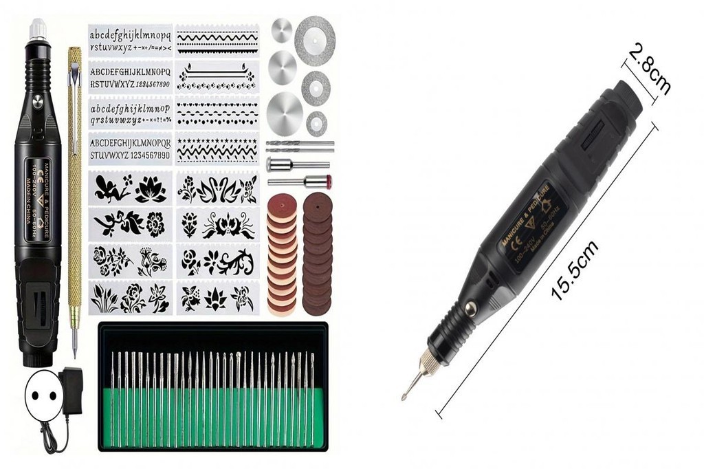 TRD Engraver Pen Set Electric Engraving Tool Kit for Jewelry Glass Wood ...