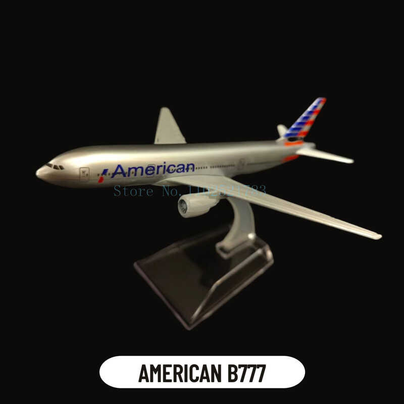 1:400 American B777 Metal Replica 16cm Scale Boeing AIrbu Aircraft ...