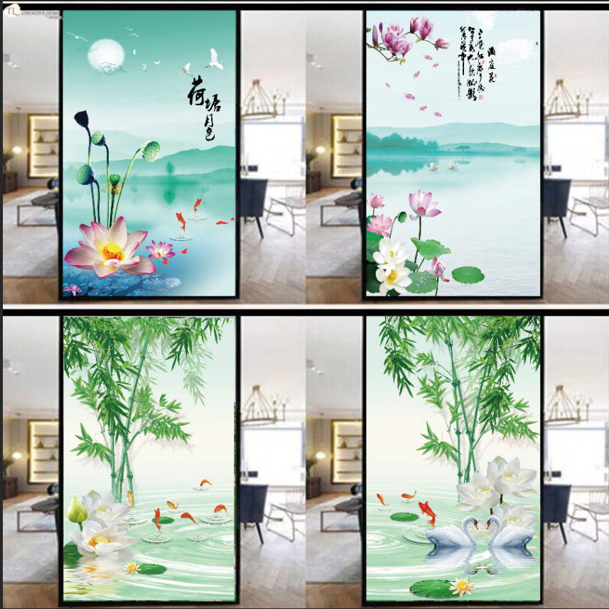 Customizable Electrostatic Glass Window Film Glass Film Living Room ...