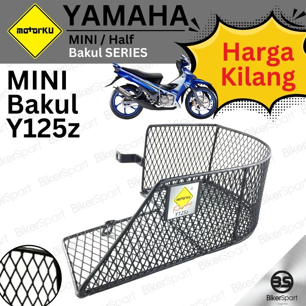 Bakul Sisi Tepi Jaring Besi Kecil Mini Side Half Basket Yamaha Y125z ...