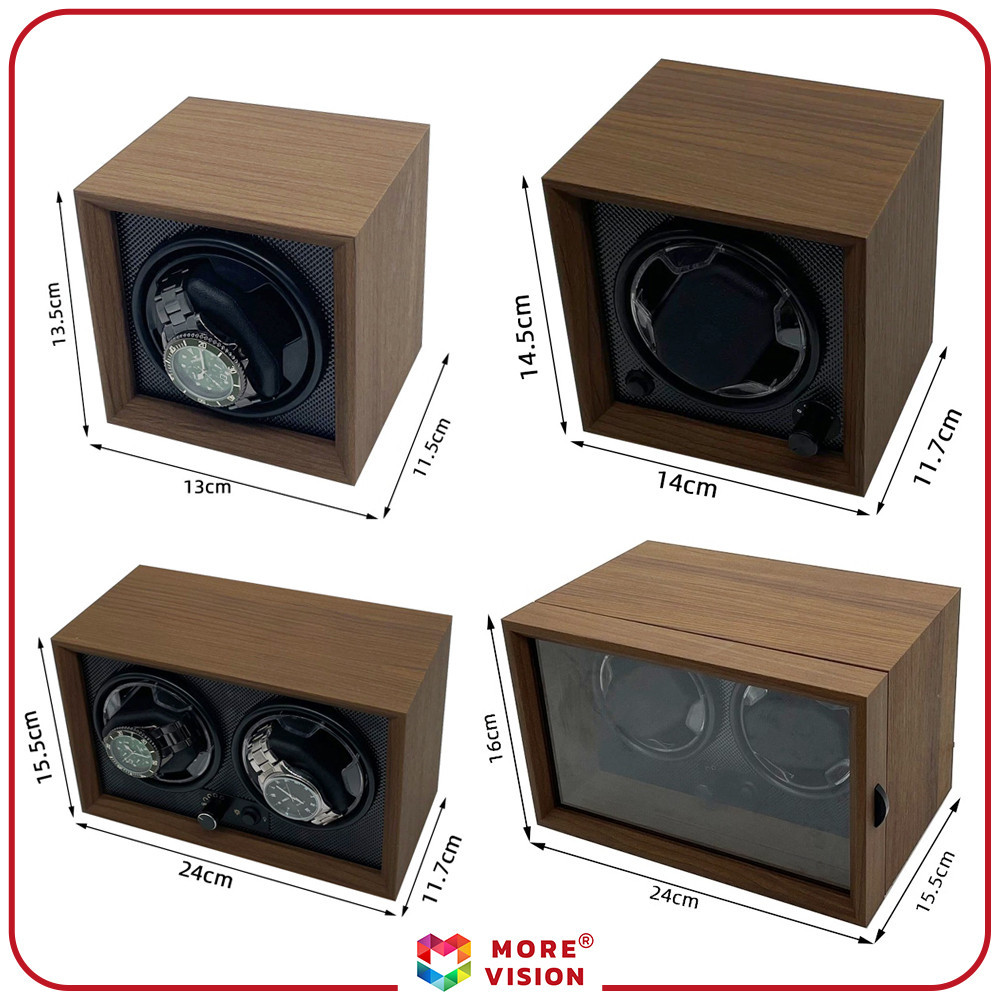 Watch Winder Box for Automatic Watches Double Winders Quiet Japanese ...