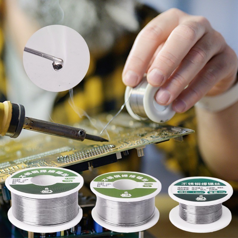 100/50/20g High Purity Solder Wires - Low Temperature Stainless Steel ...