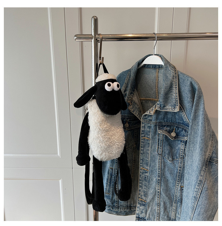 New Little Sheep Plush Backpack Cute Shawn Sheep Cartoon Doll Backpack ...