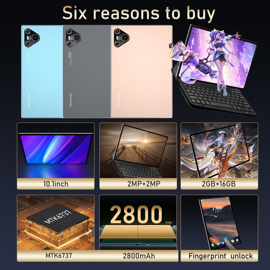 Cross-border Tablet PC 2024 New Style 16 Pro 10.1 Inch 2+16g Android ...