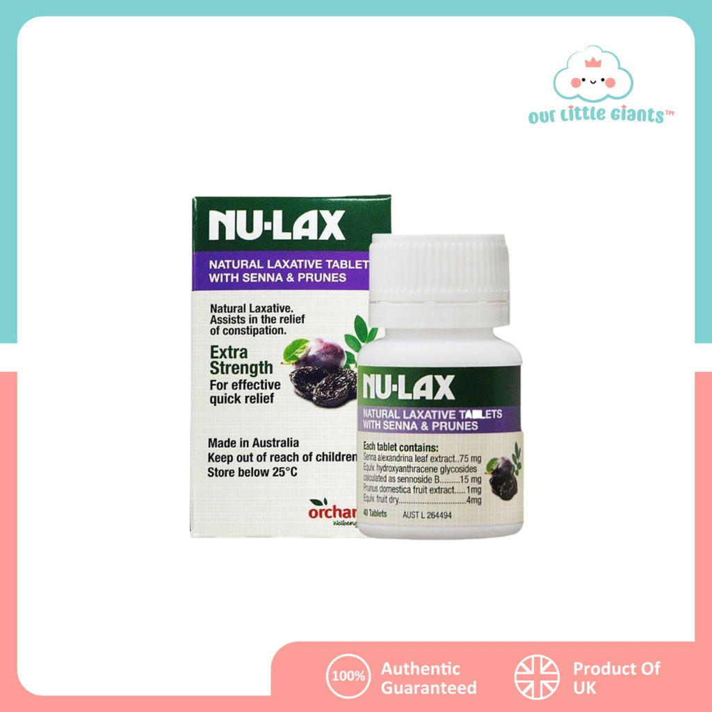 Nu-Lax Natural Laxative Senna & Prune (40 Tablets) | Shopee Malaysia