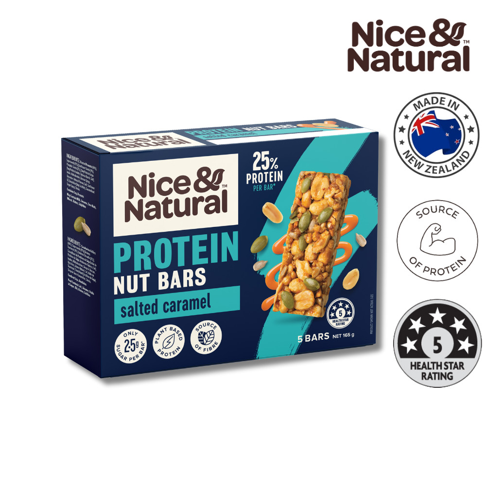NICE & NATURAL PROTEIN NUT BAR SALTED CARAMEL 165G | Shopee Malaysia