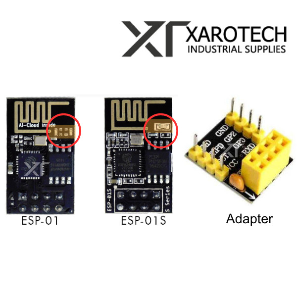ESP-01/ ESP-01S Wi-Fi Serial Transceiver Module (ESP8266) Adapter Wireless Remote ESP01S ESP01 ...