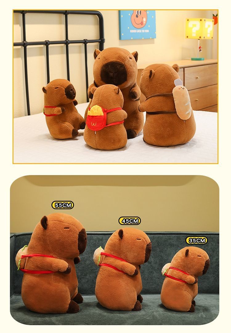 Kapibara Balala Plush Toy Capybara Backpack Bread Mouse Doll Groundhog ...