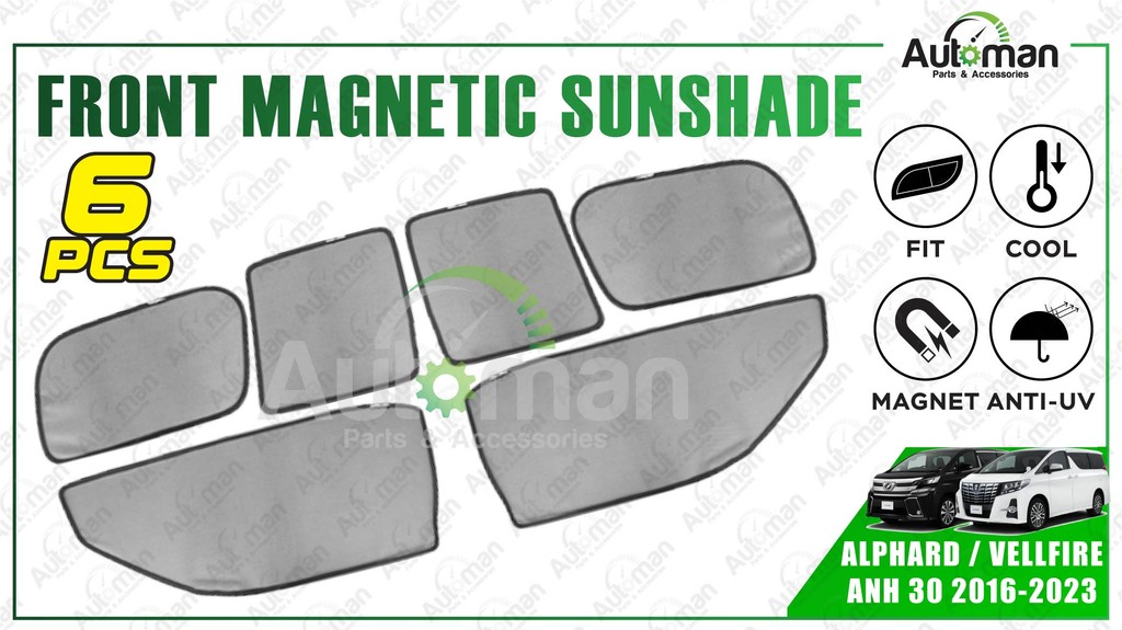 Toyota Alphard Vellfire 2016 - 2025 Magnetic Sun Shade Magnet Sunshade ...