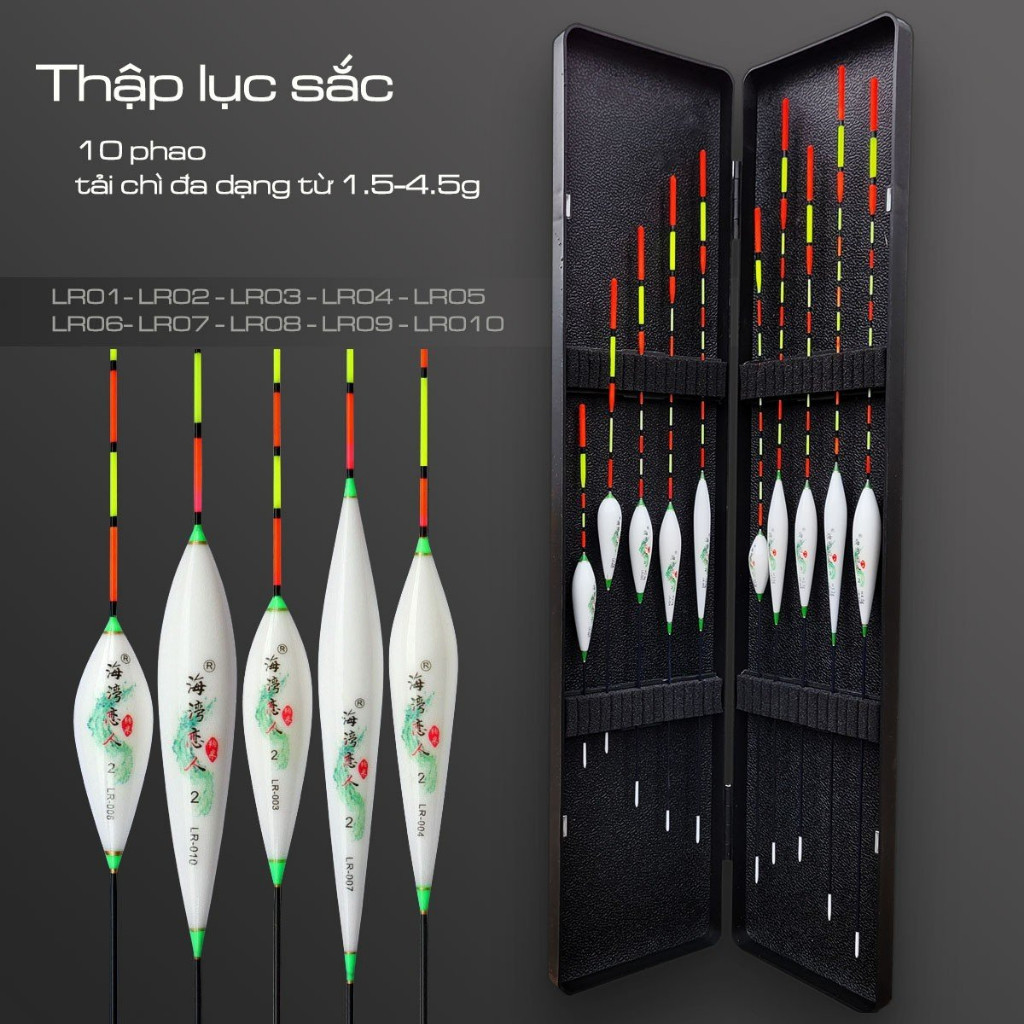 in stock Nano fishing float box with 10 Thap Luc Sac buoys with full ...