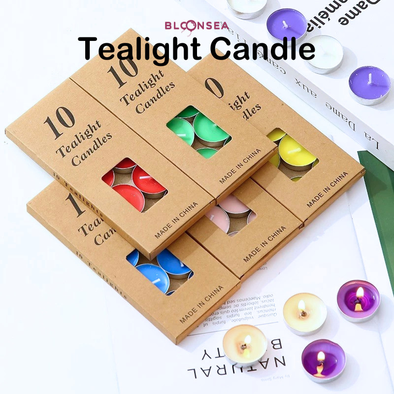 [10pcs] Tealight Candles Romantic Aromatherapy Candlelight Dinner ...