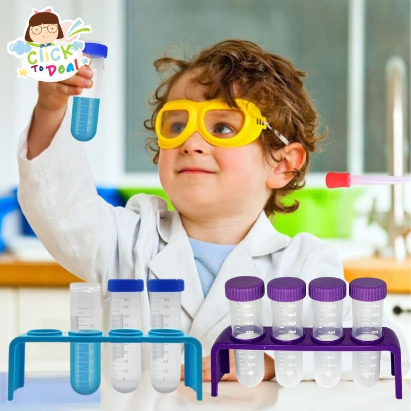 CTD Jumbo Plastic Test Tubes With Stand Primary Science Including 4 ...