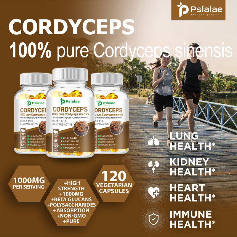 Pslalae Cordyceps Supplement - Lung and Respiratory Health, Energy and ...