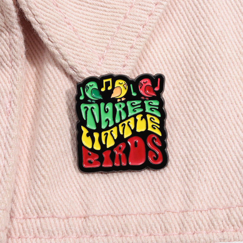 Colorful Texts Mental Health Brooch Pins Don't Overthink Psychological ...