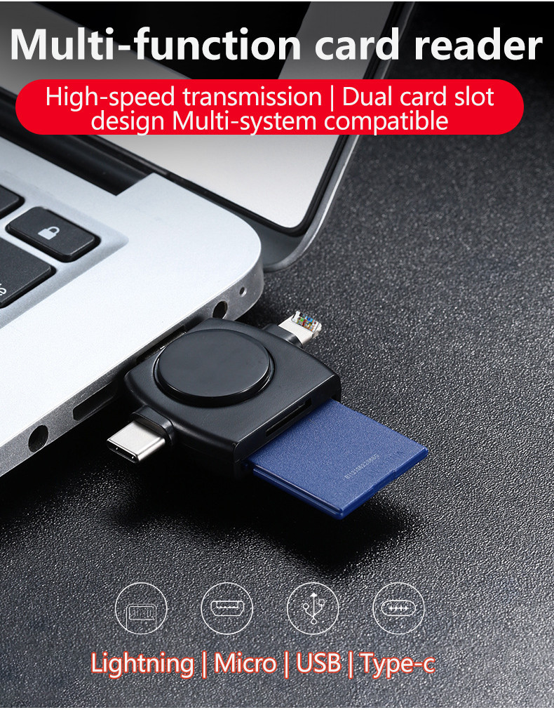 【HOT】Round Multifunction Card Reader for Android Phones Huawei ...