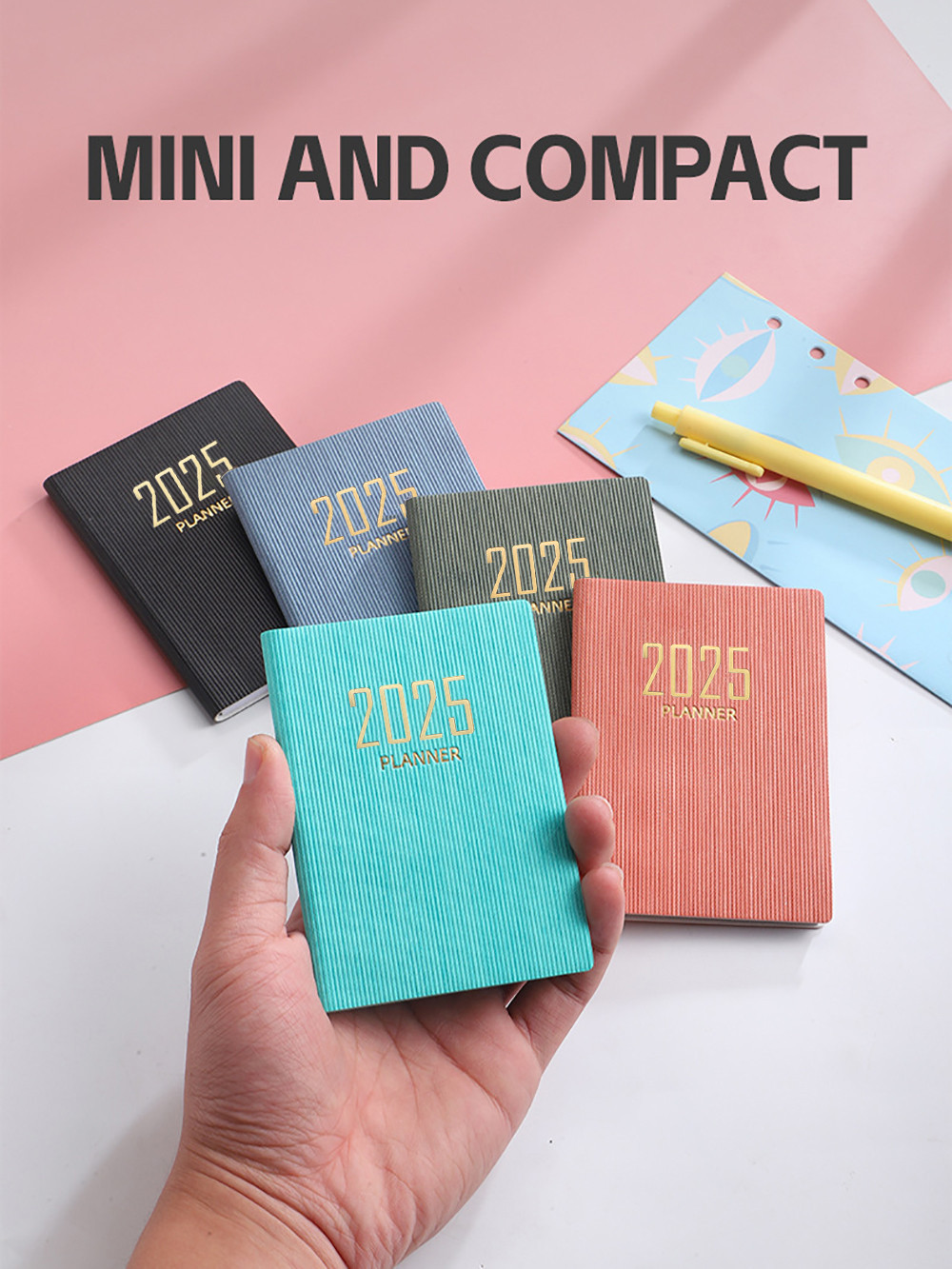2025 A7 Mini Pocket Notebook 365 Days Notepad Diary Notebook Planner ...