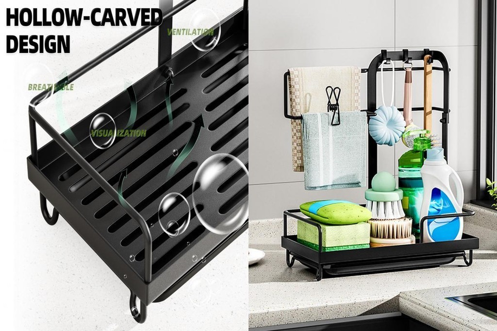 [Nice] Kitchen Sink Organizer Kitchen Sink Storage Rack Stainless Steel ...