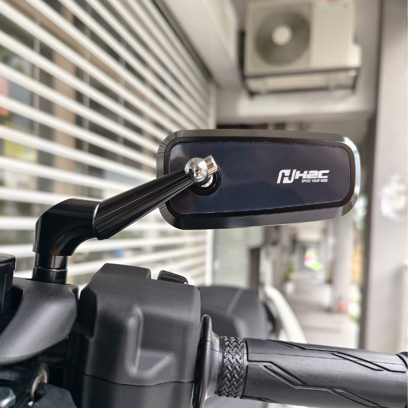 【2PCS】Universal Side mirror H2C Aluminum frame Rearview Mirror with ...