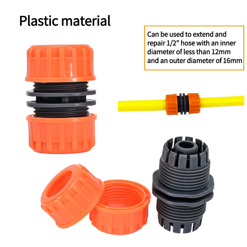 Garden Hose Quick Connector 1/2 3/4 1" Pipe Coupler Stop Water ...