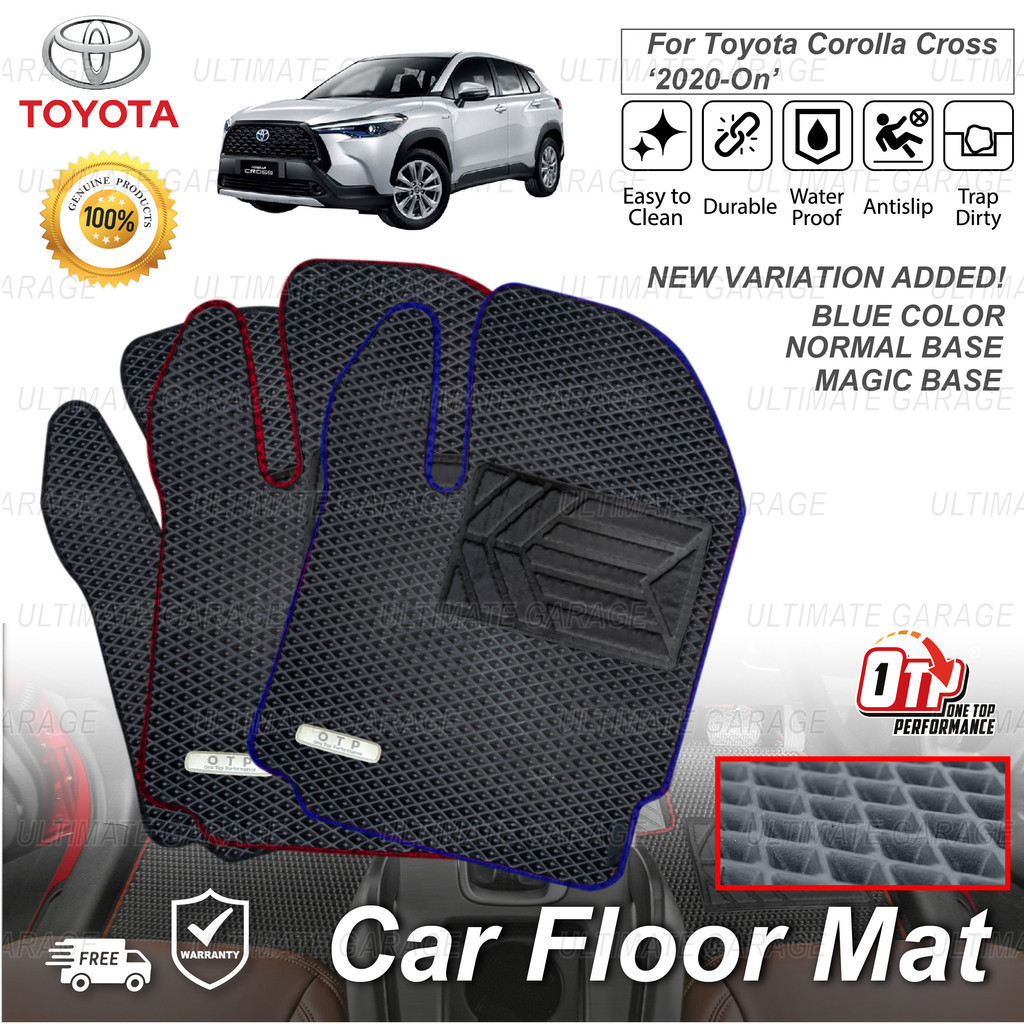 OTP TOYOTA COROLLA CROSS 2020-ON Car Floor Mat Red Black Blue Carpet ...