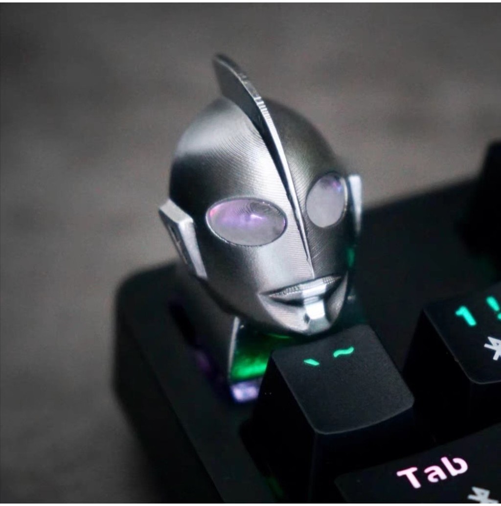 Ultraman Mechanical Keyboard Translucent Keycap Creative Trend Cyber ...