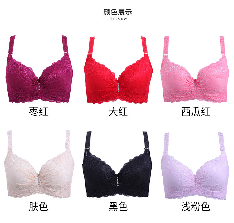 Lace sexy plus size thin style with steel ring gathering and side ...