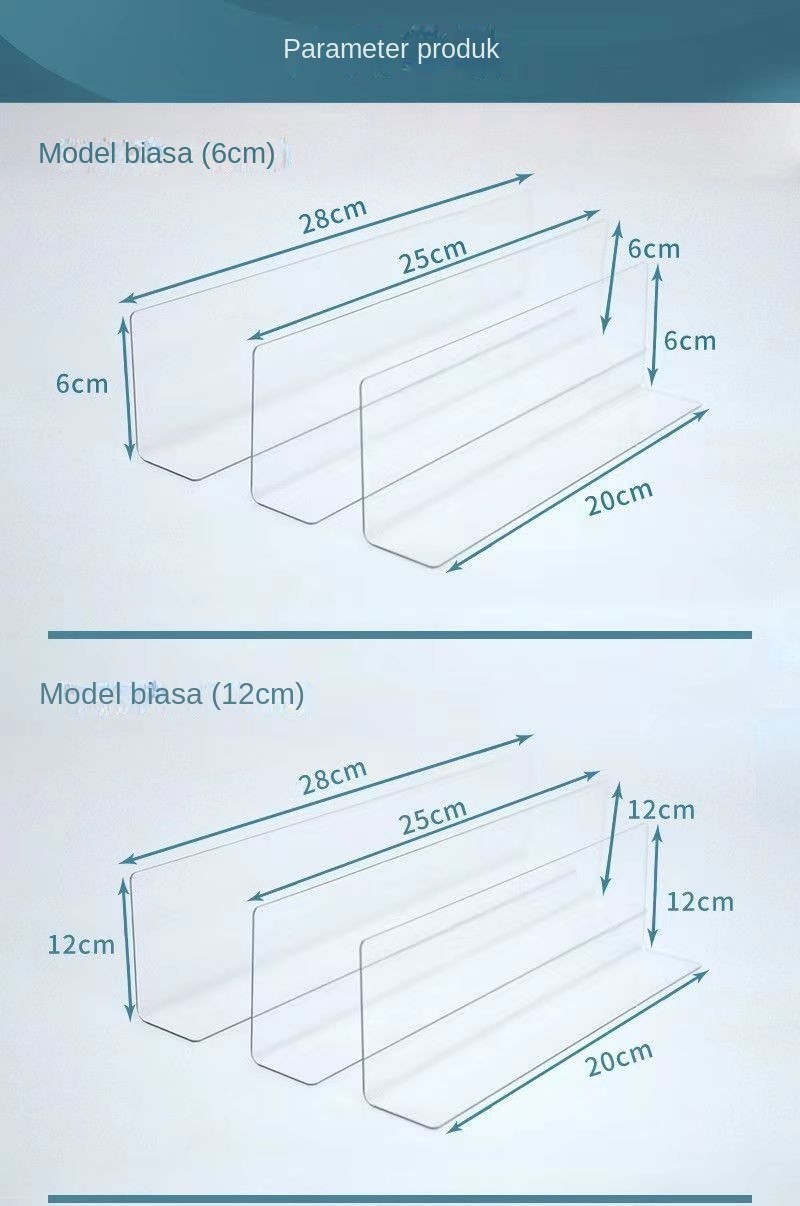 Acrylic Product Shelf Separator Product Shelf Separator Supermarket ...