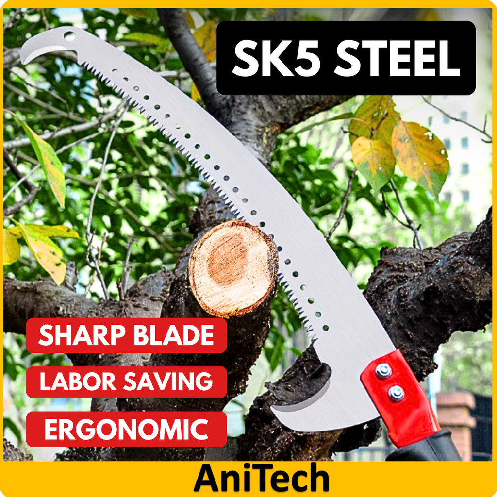 6.5M Telescopic high branch shear saw handsaw gardening pruning gergaji ...