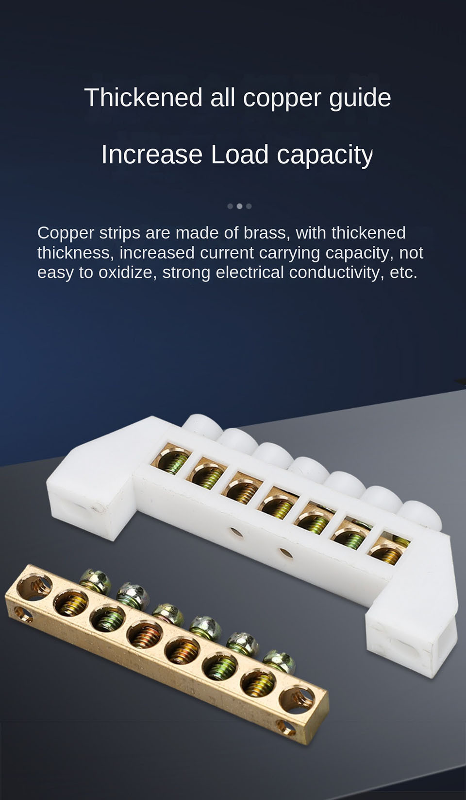 Bridge Type Zero Line Ground Bar Grounding Copper Bar Distribution Box ...