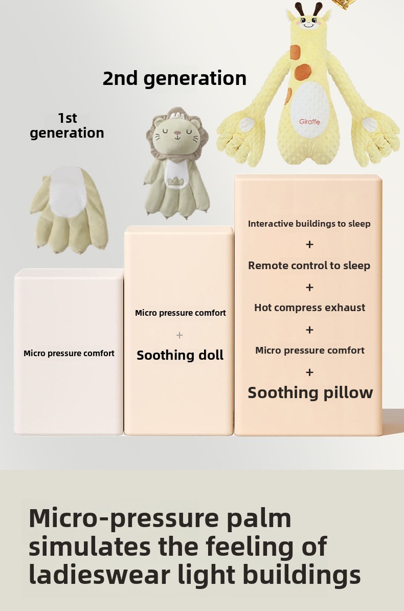 Baby Patter for Sleep, Plush Toy Patting Hand for Baby Sleep, Automatic ...