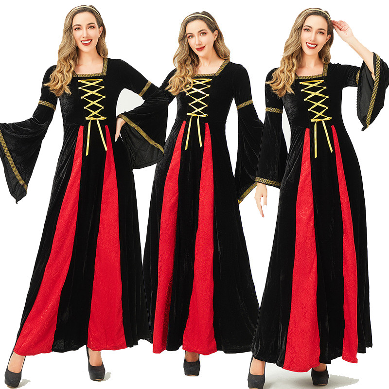 MYLITTLELASS Medieval Renaissance Gothic Retro Women Vintage Costume ...