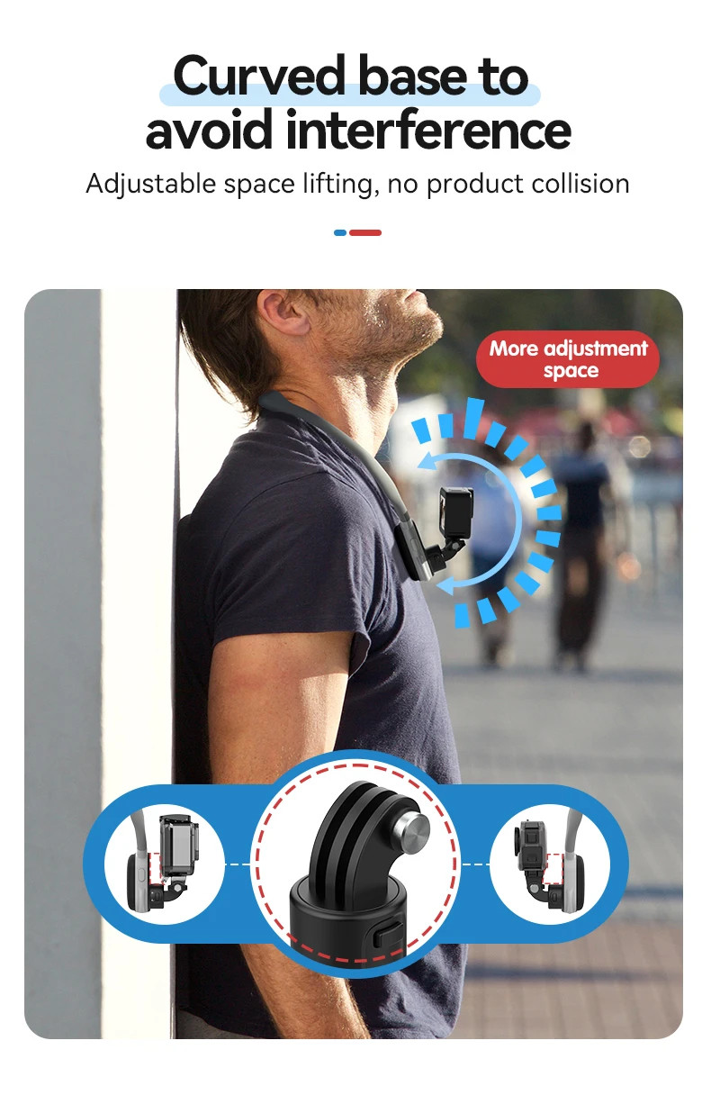 TELESIN Quick-Release Silicon Neck Mount Magsafe Neck Phone Holder for ...