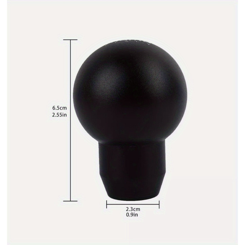 Racing Universal Black Aluminum Round Shift Knob Lever Knob For ...