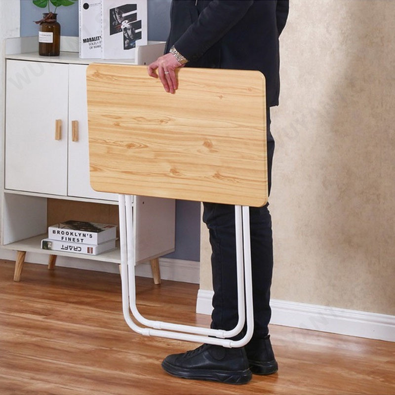 Simple Folding Table Study Desk Single Person Dining Table Portable ...