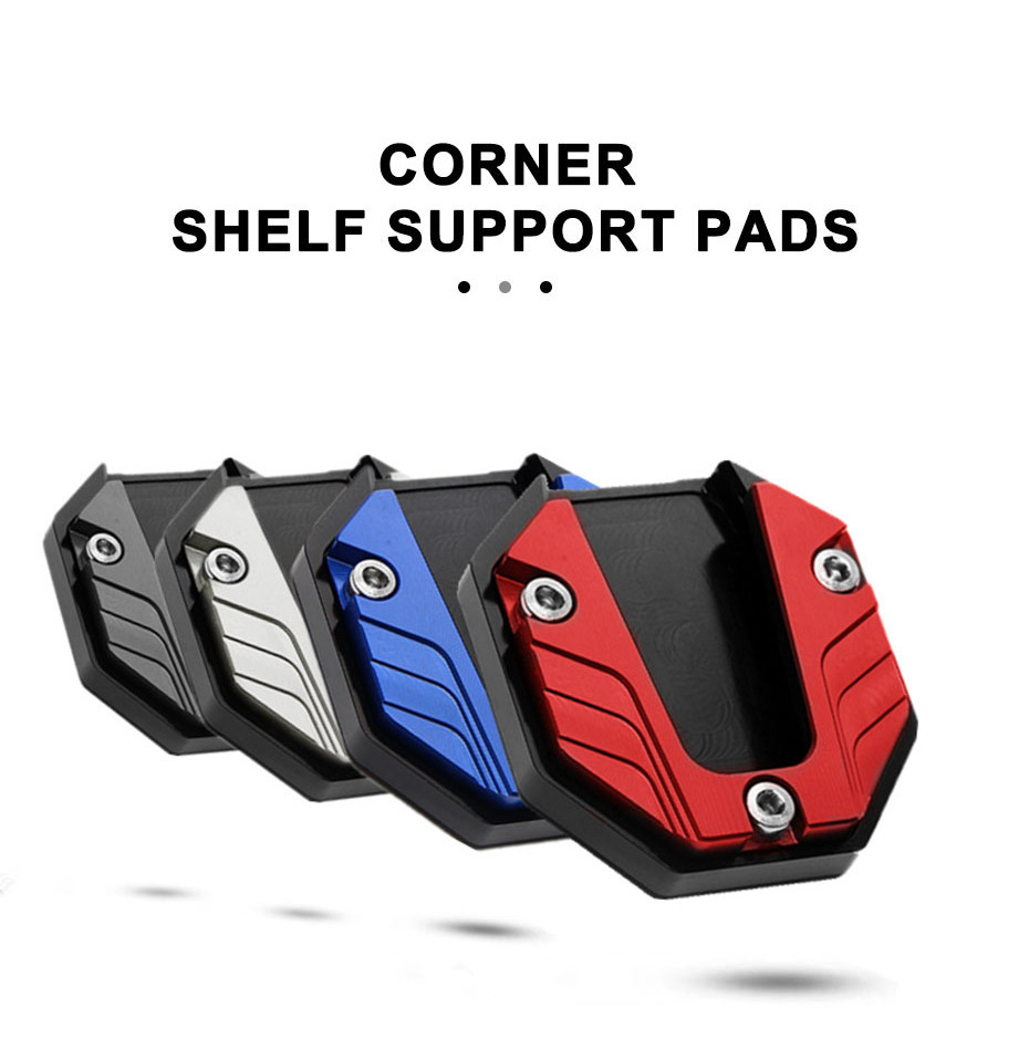 SEMETAL Anti Slip Motorcycle Side Stand Universal Kick Stand Cover ...