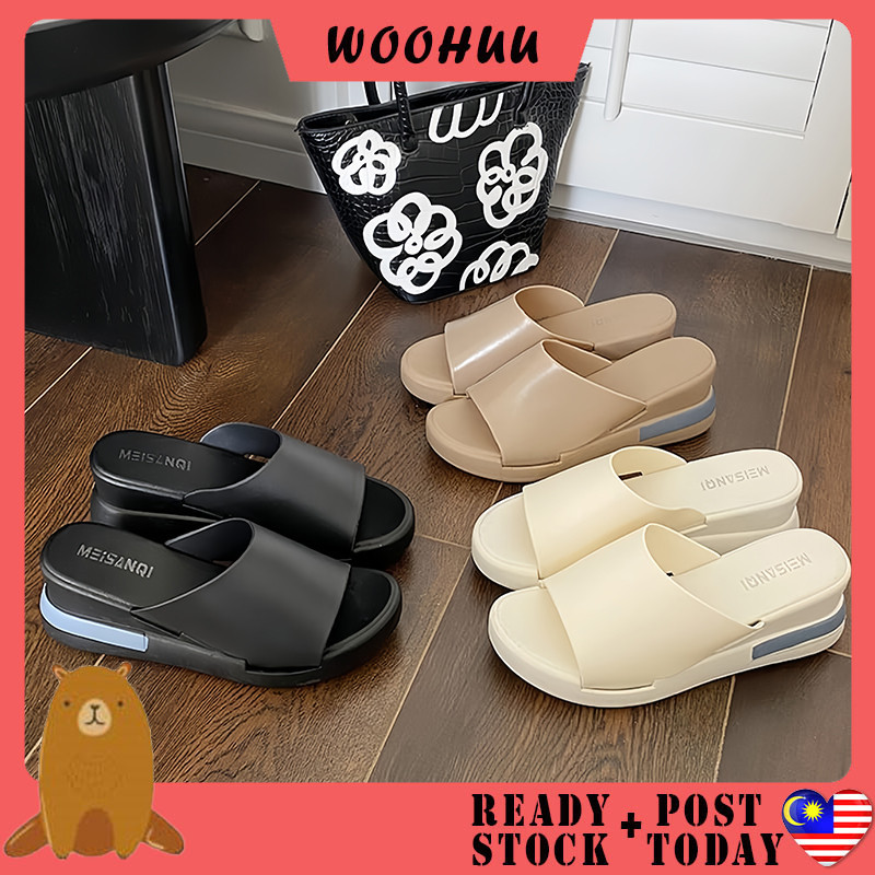 READY STOCK WOOHUU Thick Women's Sandal Kasut Wanita Casual Wedges ...