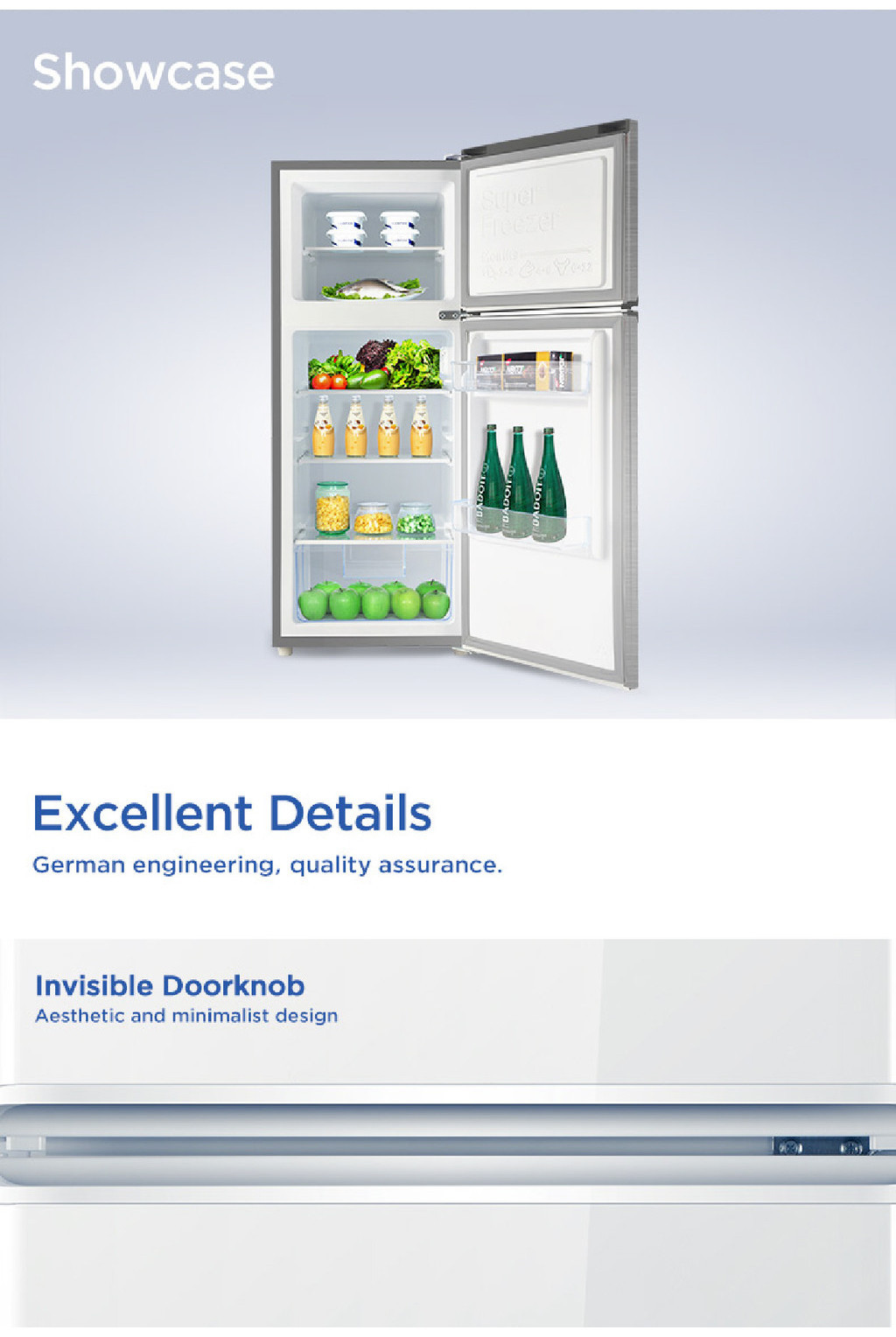 [FREE SHIPPING] TCL 165L Two-Door Top Mounted Refrigerator Mini Fridge ...