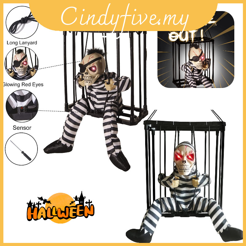 Halloween Petrifying Prisoner Ghost Plastic Material Bone-chilling And ...