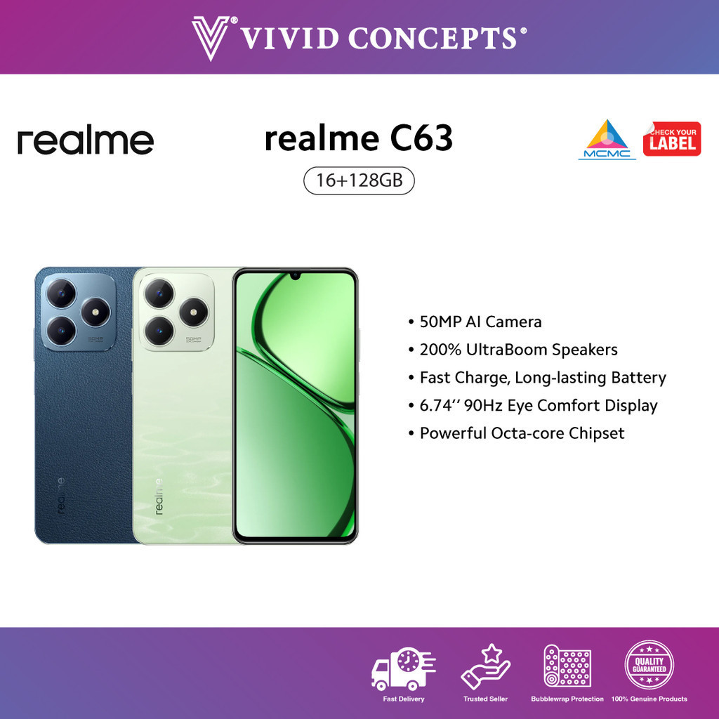 [New Arrival] Malaysia Set Realme C63 4G (8+128GB) | Shopee Malaysia