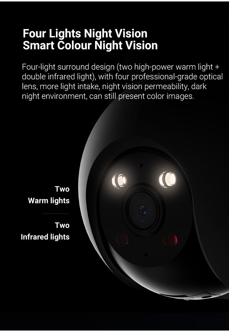 Ezviz H8 Pro 5MP 3K Wifi Camera Super Sharp Color Night Vision Two Way ...