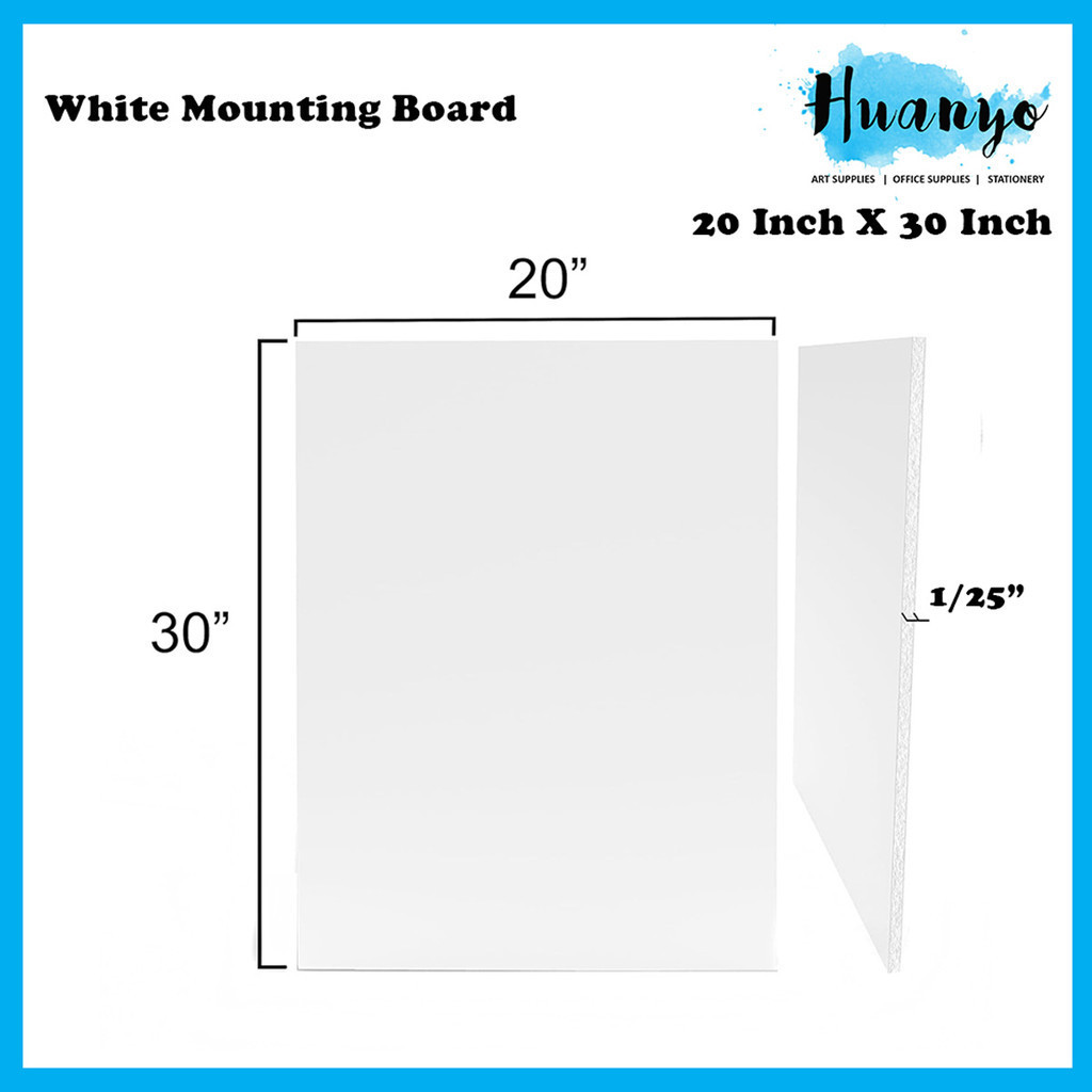 White Mounting Board 20 Inch X 30 Inch (A2+) Per Pcs | Shopee Malaysia