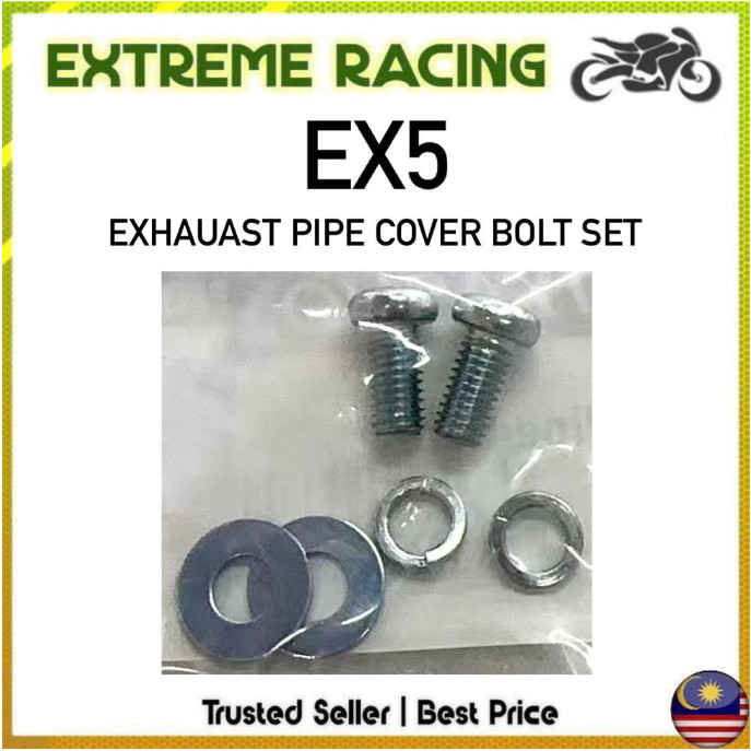 Honda EX5 Exhaust Pipe Cover Ekzos Exzos Ejos Paip Screw Set Bolt Set ...