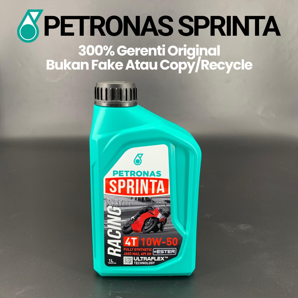 1L PETRONAS SPRINTA RACING ESTER 10W 50 10W 40 100% Origina PETRONAS ...