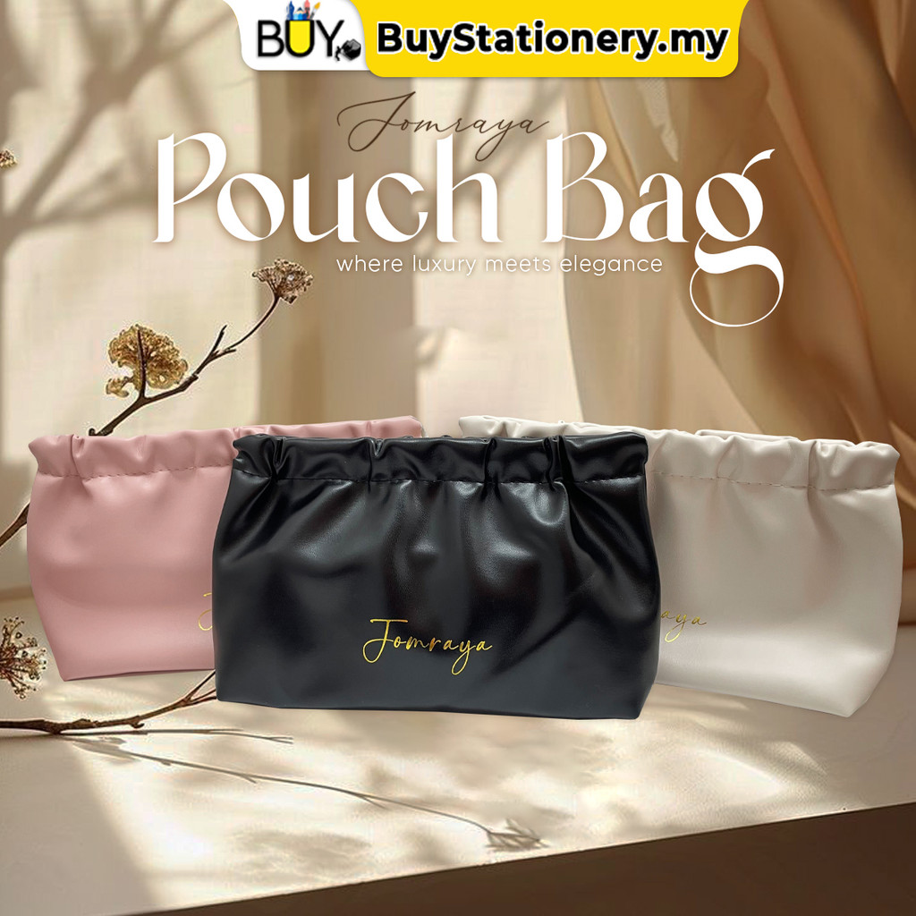 JomRaya Limited Edition PU Leather Sampul Raya & Makeup Pouch Bag Auto ...