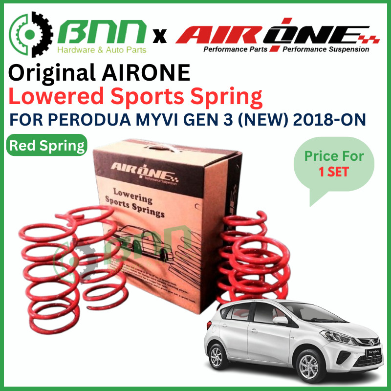 [BNN] AIRONE Perodua Myvi g3 2018-2025 mg3 Lowered Sport Coil Spring ...