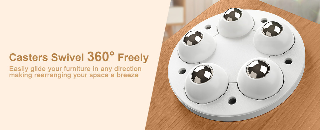 4PCS/SET Movable Pulley Type Load-bearing 100kg Chair Leg Furniture ...