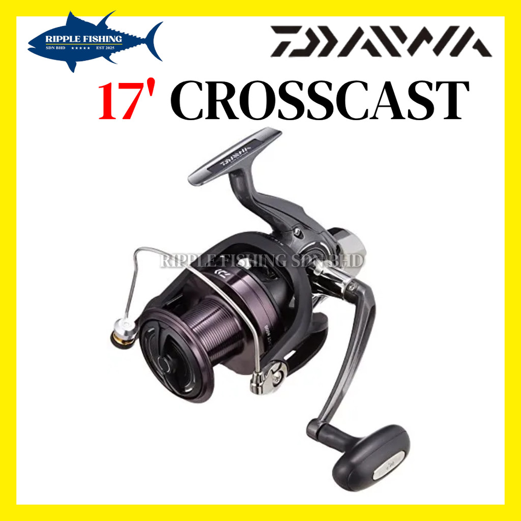 17 New Daiwa Fishing reel Crosscast 4500 5000 6000 Surf casting spinning reel with 1 year ...