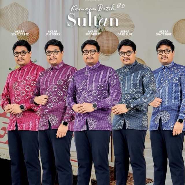 Kemeja Batik Sultanah Koleksi Purnama & Akbar,Baju Batik Lelaki, Batik ...